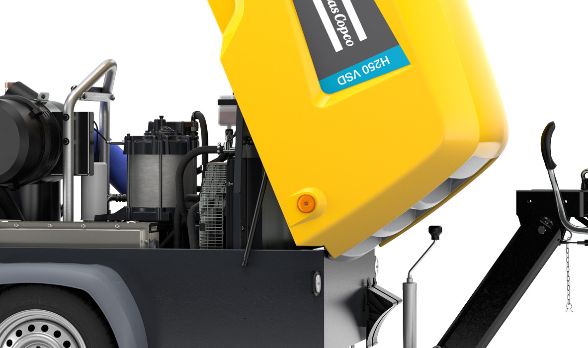 Atlas Copco E-AIR H250 VSD compresseur électrique | Euromat
